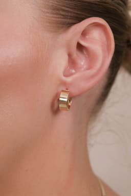 Flat Hoops - Olive Ave Jewelry
